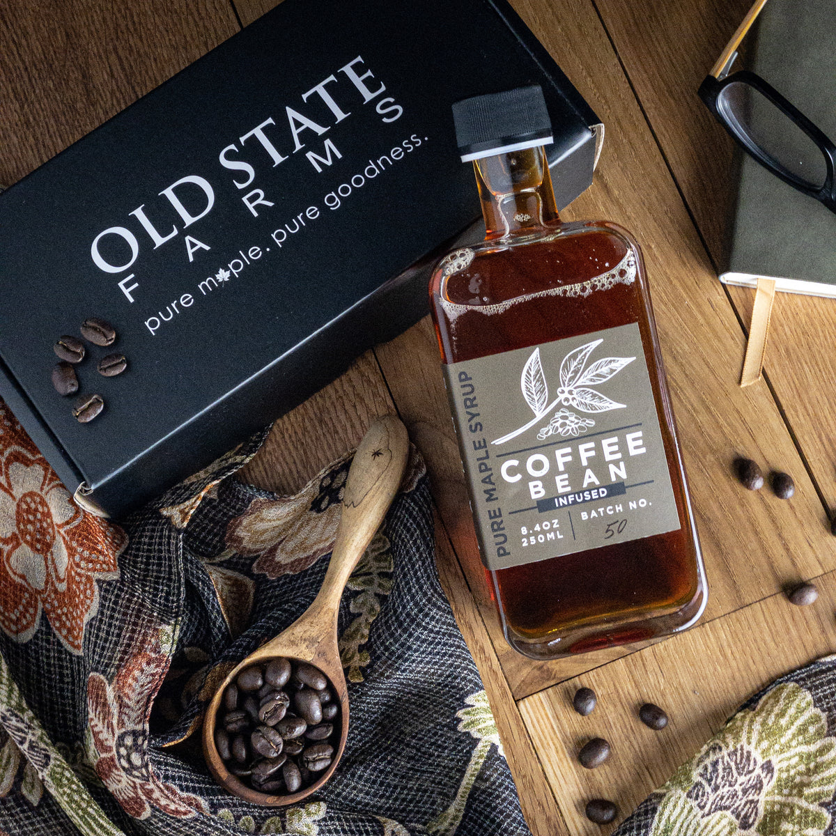 Coffee Bean Infused pure maple syrup 8.4oz – Old State Farms